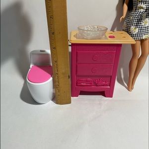 Barbie | Toys | Barbie Dreamhouse Sink Toilet Real Sound Bathroom ...